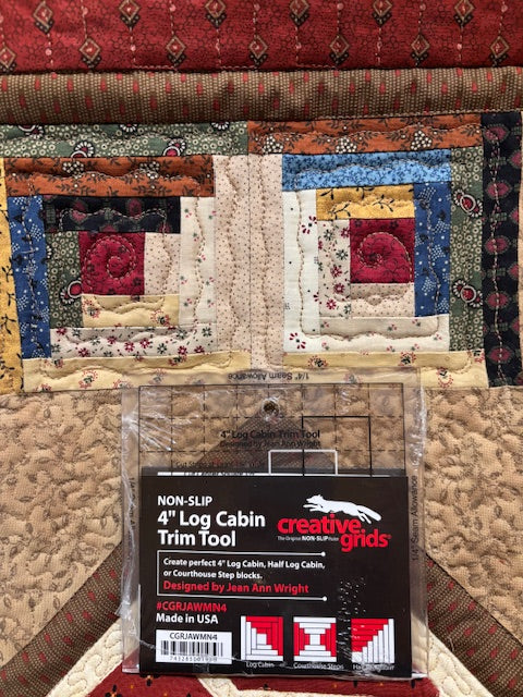 Log Cabin Ruler-4 Inch Creative Grid – Ye Olde Schoolhouse Quilt Shop